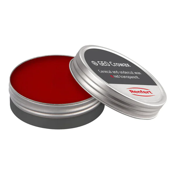 GEO Crowax Cervical and Undercut Wax, Red Transparent, 80g